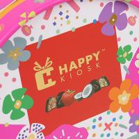 China Custom Round Chocolate Box with Lid Eco Friendly Grease Resistant Food Paper Box 500pcs MOQ for sale