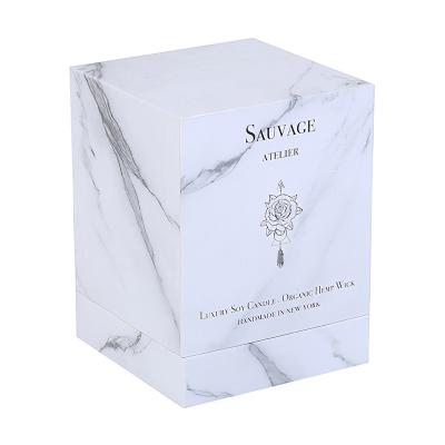 China Recyclable Handmade Gift Packaging Box Cardboard Candle Gift Box Packaging With Lid for sale