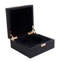 China Leather MDF Cardboard Caviar Gift Box With Foam Insert Moisture Resistant for sale