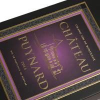 China Single Folding Magnetic Wine Gift Box Luxury Cardboard Black Custom for sale