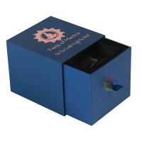 China Custom Candle Gift Box Packaging Rigid Cardboard Sliding Drawer With Inserts for sale