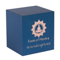 China Custom Candle Gift Box Packaging Rigid Cardboard Sliding Drawer With Inserts for sale