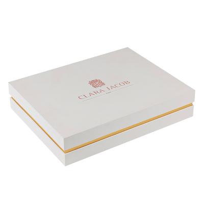 China Custom Rigid Cardboard T-Shirt Box 157gsm Paper 1500gsm Cardboard with Lid and Base for Apparel Packaging for sale