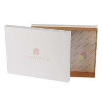 China Custom Rigid Cardboard T-Shirt Box 157gsm Paper 1500gsm Cardboard with Lid and Base for Apparel Packaging for sale