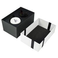 China White Rigid Cardboard Coffee Mug Gift Box with 1500gsm Material and 389g Weight - Custom Foam Insert Packaging for sale