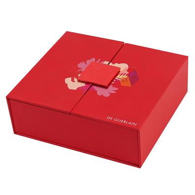China Double Door Cosmetic Paper Box Magnetic Luxury Perfume Box Packaging for sale