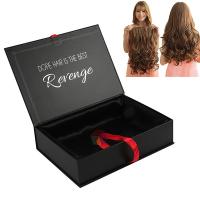 China Custom Magnetic Hair Extension Packaging Box 290x210x70mm with Satin Lining and Waterproof Design for sale