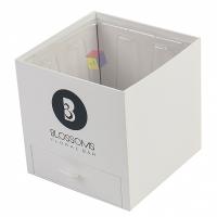 China 152x152x152mm Square Cardboard Flower Gift Box with Chocolate Drawer - 1200gsm Material, Custom Printing for sale