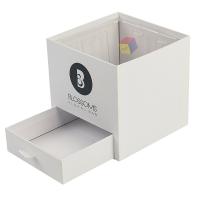 China 152x152x152mm Square Cardboard Flower Gift Box with Chocolate Drawer - 1200gsm Material, Custom Printing for sale