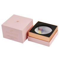 China Handmade Scented Candle Gift Box Rigid Cardboard With Lid And Foam Insert for sale