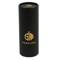 China Custom Black Cardboard Cylinder Paper Tube Box for Essential Oil Perfume Cosmetic Packaging 100% Eco-Friendly for sale