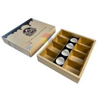 China Recycled Kraft Paper Foldable Takeaway Dessert Box 350gsm Custom Size Food Packaging for sale
