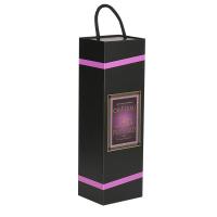 China Lightweight Hard Cardboard Magnetic Wine Gift Box Customized With Handle for sale
