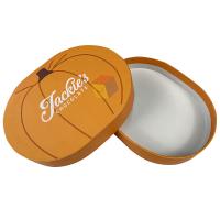 China Handmade Food Paper Gift Box Pumpkin Shape Paper Candy Chocolate Box for sale
