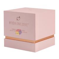 China Square Gift Packaging Box Rigid Cardboard Scented Candle Gift Box Custom Logo With Insert for sale