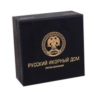China Luxury MDF Leather Cardboard Caviar Gift Box Packaging With Foam Insert for sale