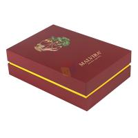 China Luxury Design Hard Cardboard Gift Packaging Single Wine Paper Boxes Custom Print With Foam Insert for sale