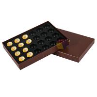 China Custom Rigid Cardboard Chocolate Box with Hot Stamping Logo Eco Friendly Biodegradable for sale