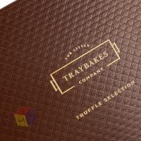 China Custom Rigid Cardboard Chocolate Box with Hot Stamping Logo Eco Friendly Biodegradable for sale