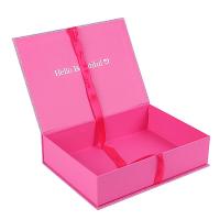 China Magnetic Folding Hair Extension Packaging Box with Silk Satin Lining - 157gsm Paper & 1200gsm Cardboard Construction for sale