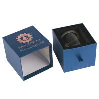 China Custom Logo Luxury Sliding Drawer Scented Candle Gift Box Packaging with Foam Insert 100% Eco-Friendly for sale