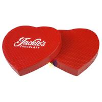 China Custom Heart Shape Chocolate Box Rigid Cardboard Gift Packaging 1200gsm for sale