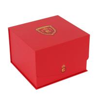 China Magnetic Closure Square Baseball Cap Shipping Box Hard Cardboard Lightweight for sale