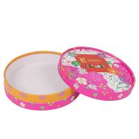 China Empty Custom Printing Rigid Cardboard Luxury Cookies Round Chocolate Boxes Paper Gift Packaging for sale