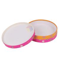 China Empty Custom Printing Rigid Cardboard Luxury Cookies Round Chocolate Boxes Paper Gift Packaging for sale