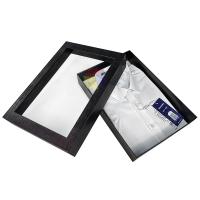 China Custom Texture Paper Shirt Packaging Box with PVC Window - 500pcs MOQ, 10-Day Production for sale