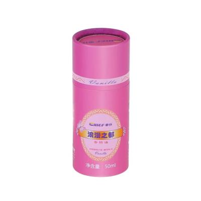 China Biodegradable Cylinder Cosmetic Skincare Cardboard Round Paper Tube Packaging Box Custom Print 50mm for sale