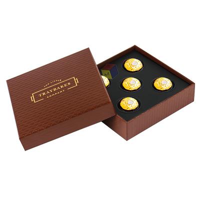 China Recyclable Luxury Handmade 2-Piece Paper Candy Chocolate Box with Custom Logo and Insert - 500pcs MOQ, 10-Day Production for sale