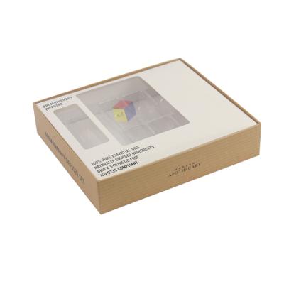 China Custom Rigid Cardboard Cosmetic Gift Box Packaging with Insert Eco-Friendly 100% Biodegradable for sale