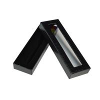 China Custom Black Rigid Cardboard Gift Pens Box Packaging with Flock Blister Tray 100% Eco-Friendly for sale