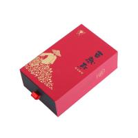 China Luxury Rigid Cardboard Pull Out Sliding Paper Gift Drawer Box Packaging Custom Logo for sale