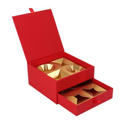 China Custom Mooncake Packaging Box with Magnetic Closure - 500pcs MOQ, 10-Day Production, Eco-Friendly Materials for sale