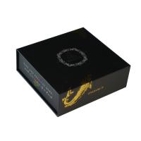 China Luxury Black Magnetic Closure Custom Foil Logo Gift Box with Foam Insert - 500pcs MOQ, 10-Day Production for sale