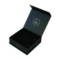China Luxury Black Magnetic Closure Custom Foil Logo Gift Box with Foam Insert - 500pcs MOQ, 10-Day Production for sale