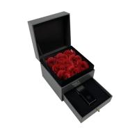 China Handmade Romantic Bouquet Creative Valentine Luxury Gift Box Packaging Custom Cardboard Sliding Drawer for sale