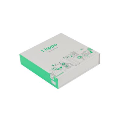 China Custom Logo Rigid Cardboard Magnetic Gift Box Book Shape Eco Friendly Packaging 500 Pcs MOQ for sale