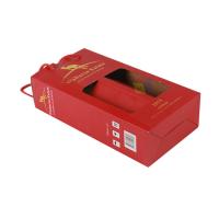 China Custom Corrugated Cardboard 2 Wine Bottle Shipping Box with Handle - 500pcs MOQ, 10-Day Production for sale