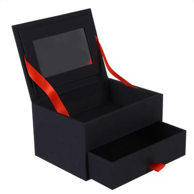 China Custom Soft Touch Rigid Cardboard Luxury Gift Box with Sliding Drawer 500pcs MOQ for sale