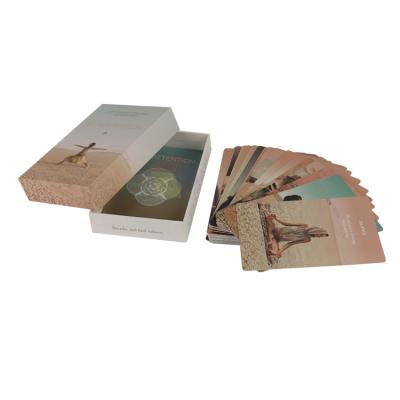 China Custom Logo Print 2 Piece Lid and Base Paper Cardboard Playing Card Box Gift Packaging Eco Friendly for sale
