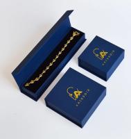 China Custom Magnetic Closure Jewelry Box 500pcs MOQ With Logo Printing - Eco-Friendly Gift Packaging for sale