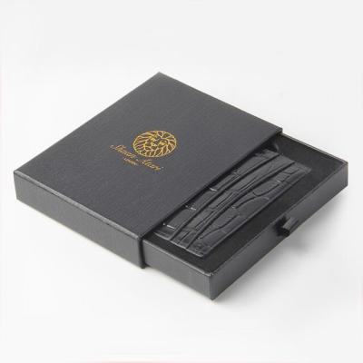 China Luxury Black Pull Out Drawer Packaging Box Custom Logo - 500pcs MOQ, 10-Day Production, Eco-Friendly Materials for sale
