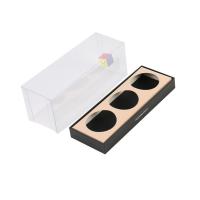 China Customizable Rectangle Food Grade Cupcake Box with Clear Lid Eco Friendly Paper Packaging for sale