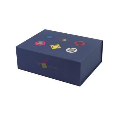 China Custom Collapsible Folding Rigid Cardboard Gift Box with Magnetic Closure 100% Eco-Friendly for sale