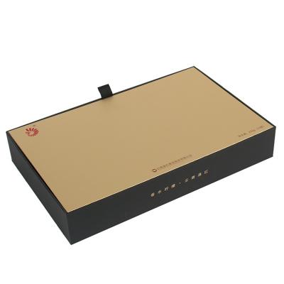 China Custom Hard Cardboard Tea Gift Box Set with Hot Foil Stamping Eco Friendly Packaging for sale