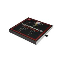 China Premium Custom Logo Black Pull Out Slide Drawer Clothes Gift Tshirt Packaging Box Rigid Cardboard for sale