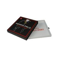 China Premium Custom Logo Black Pull Out Slide Drawer Clothes Gift Tshirt Packaging Box Rigid Cardboard for sale